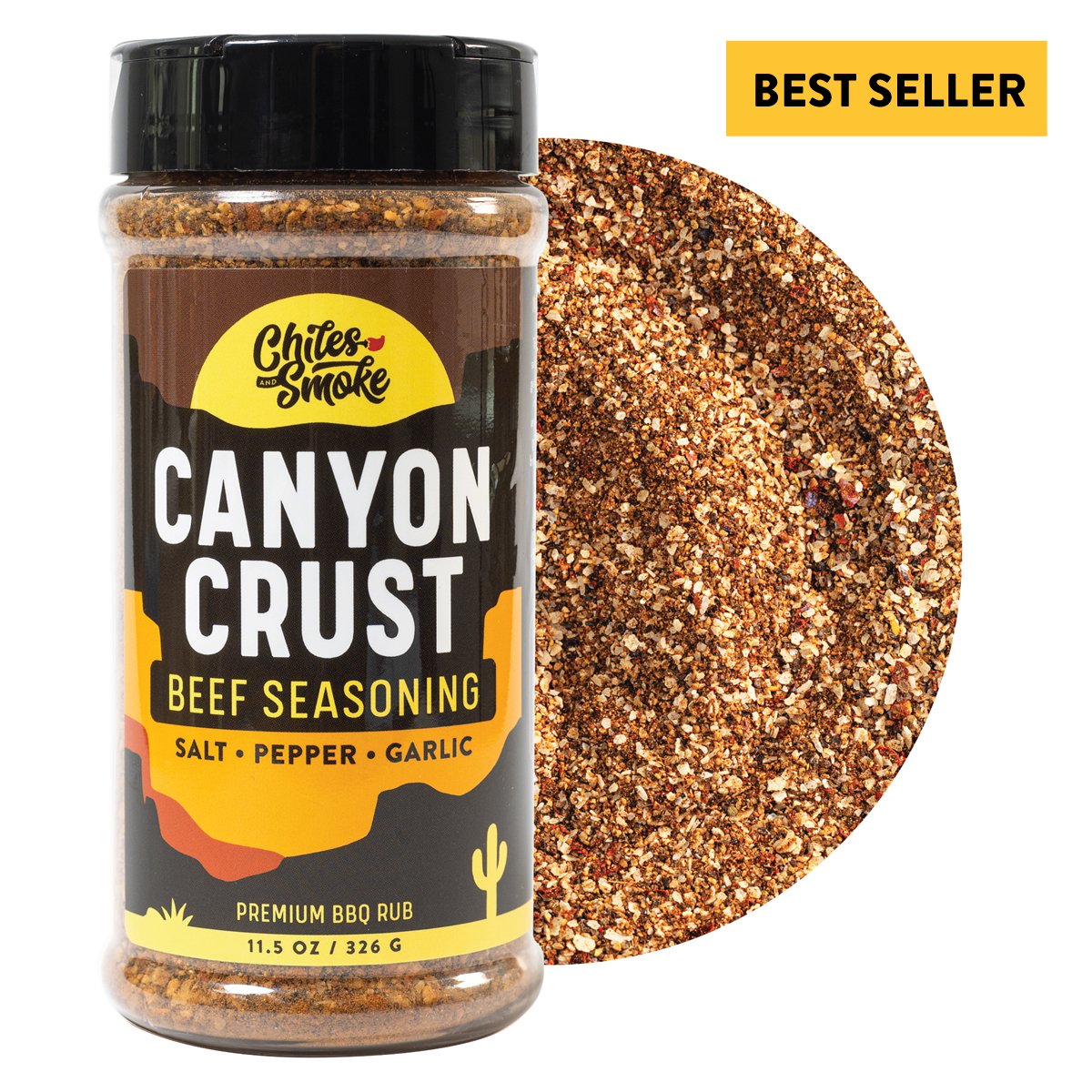 Canyon Crust Beef Seasoning - Chiles and Smoke